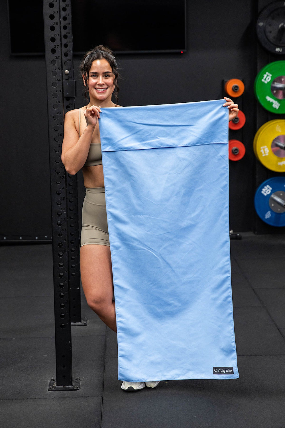 Blue Hooded Gym Towels | Non Slip Design