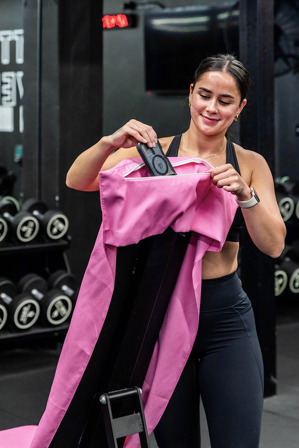 Pink Hooded Gym Towel | Number 1 Fitness Towel | Cheeky Winx